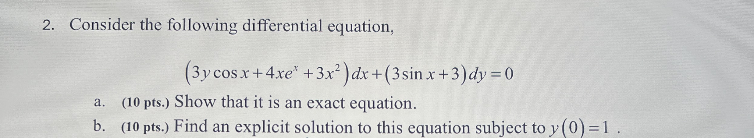 Solved Consider the following differential | Chegg.com