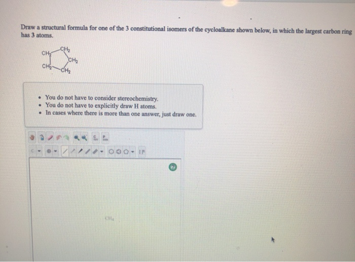 Solved Draw a structural formula for one of the 3 | Chegg.com