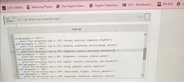 Solved i dont know how to write this code. The last two | Chegg.com