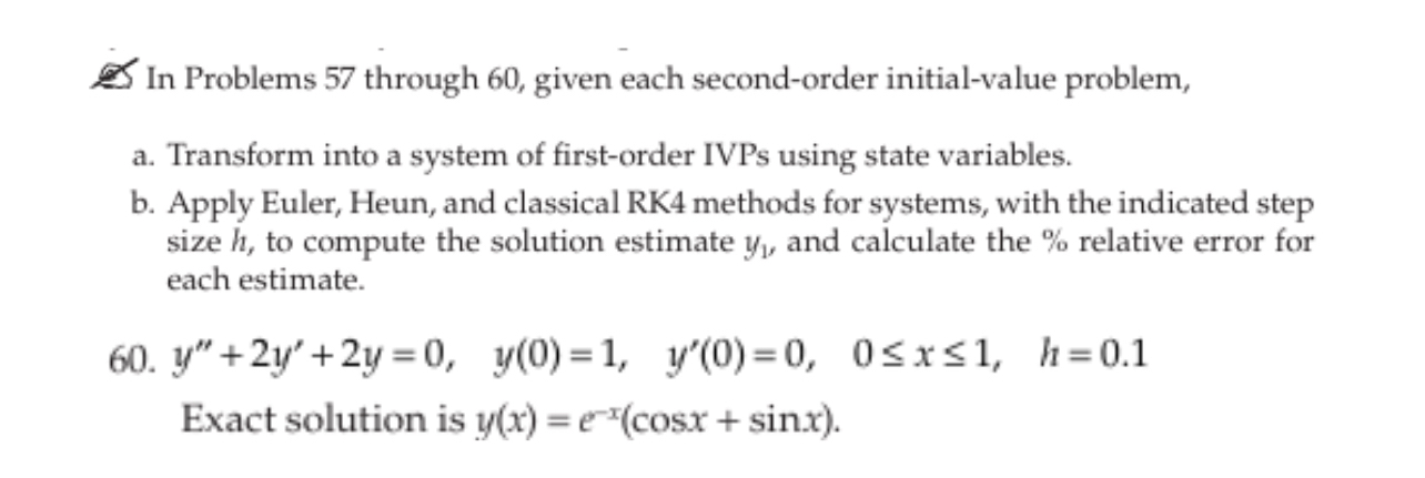 Solved In Problems 57 ﻿through 60, ﻿given each second-order | Chegg.com