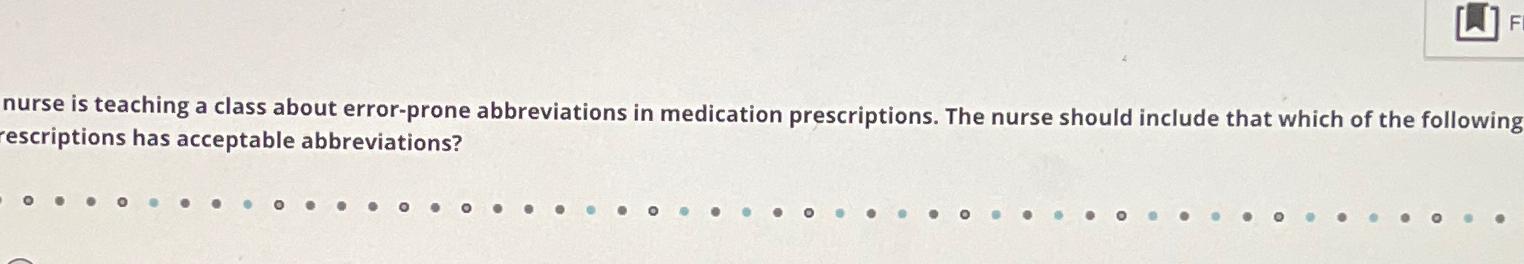 Solved nurse is teaching a class about error-prone | Chegg.com