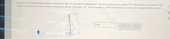 Solved As shown in the figure below, Carmen is standing 81 | Chegg.com