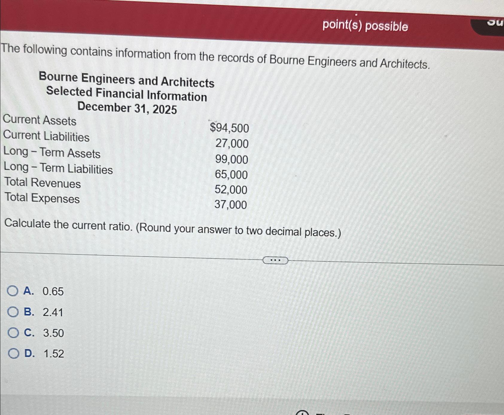 Solved point(s) ﻿possibleThe following contains information | Chegg.com