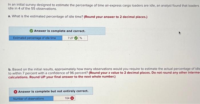 Solved In an initial survey designed to estimate the | Chegg.com