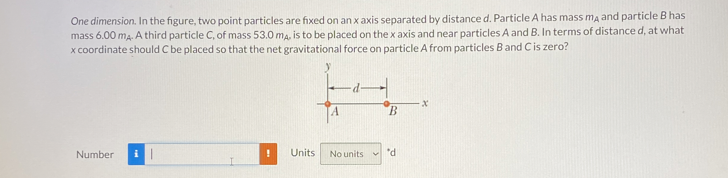 Solved One dimension. In the figure, two point particles are | Chegg.com