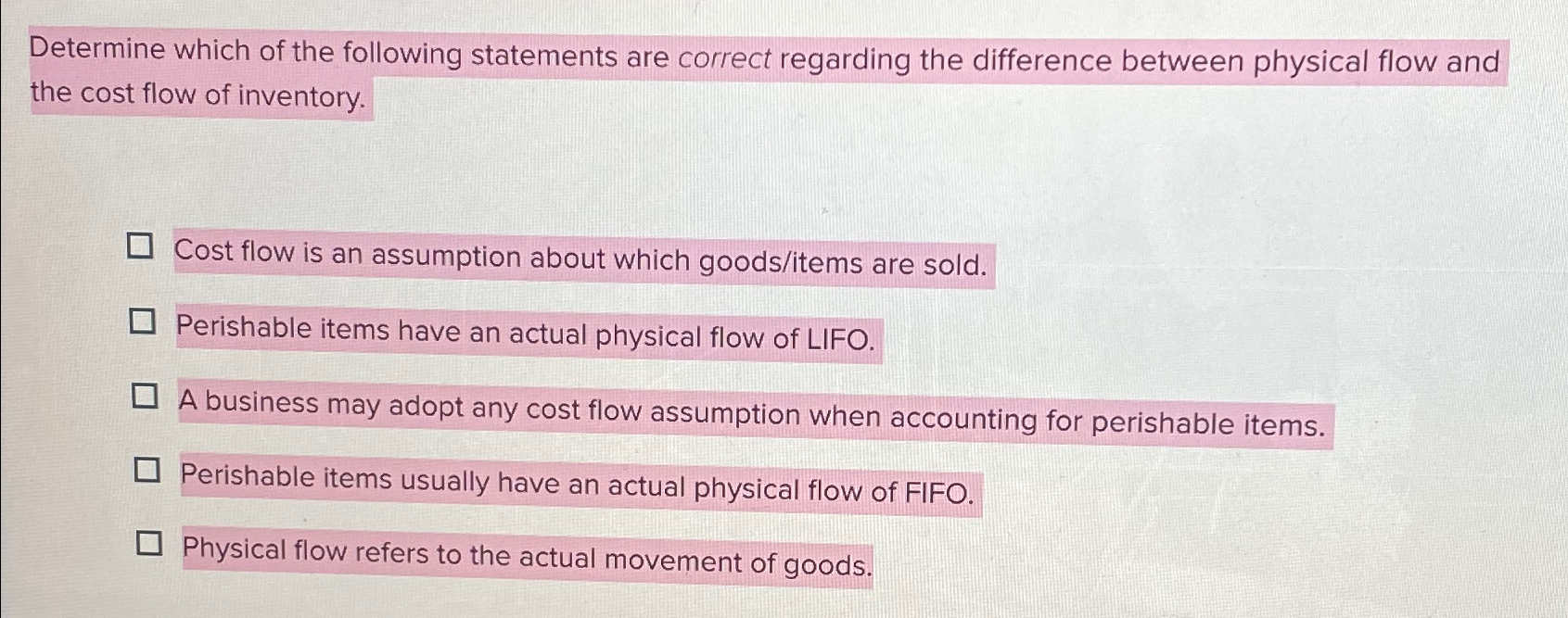 Solved Determine which of the following statements are | Chegg.com