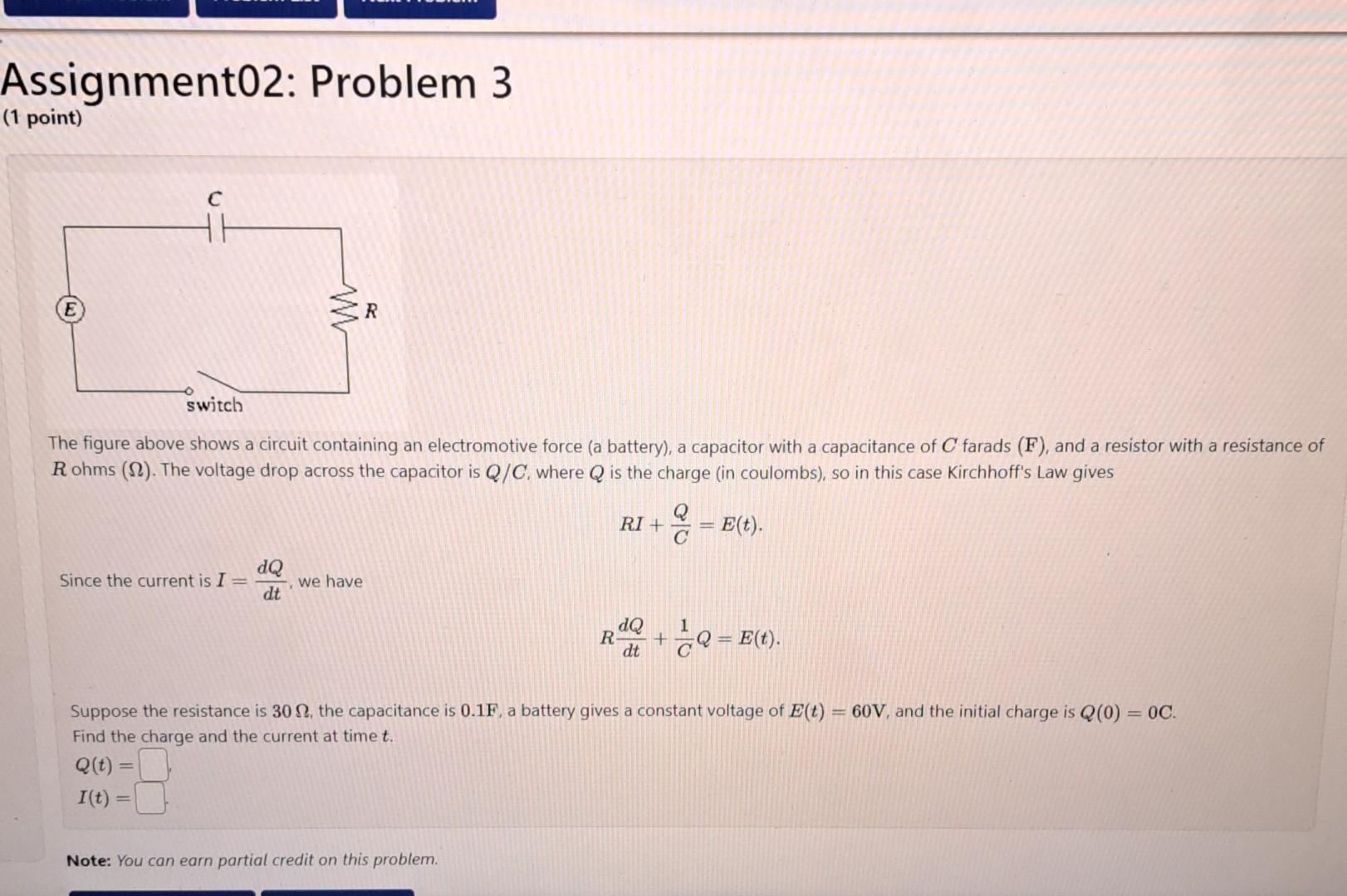 Solved Assignment02: Problem 3 (1 point) The figure above | Chegg.com