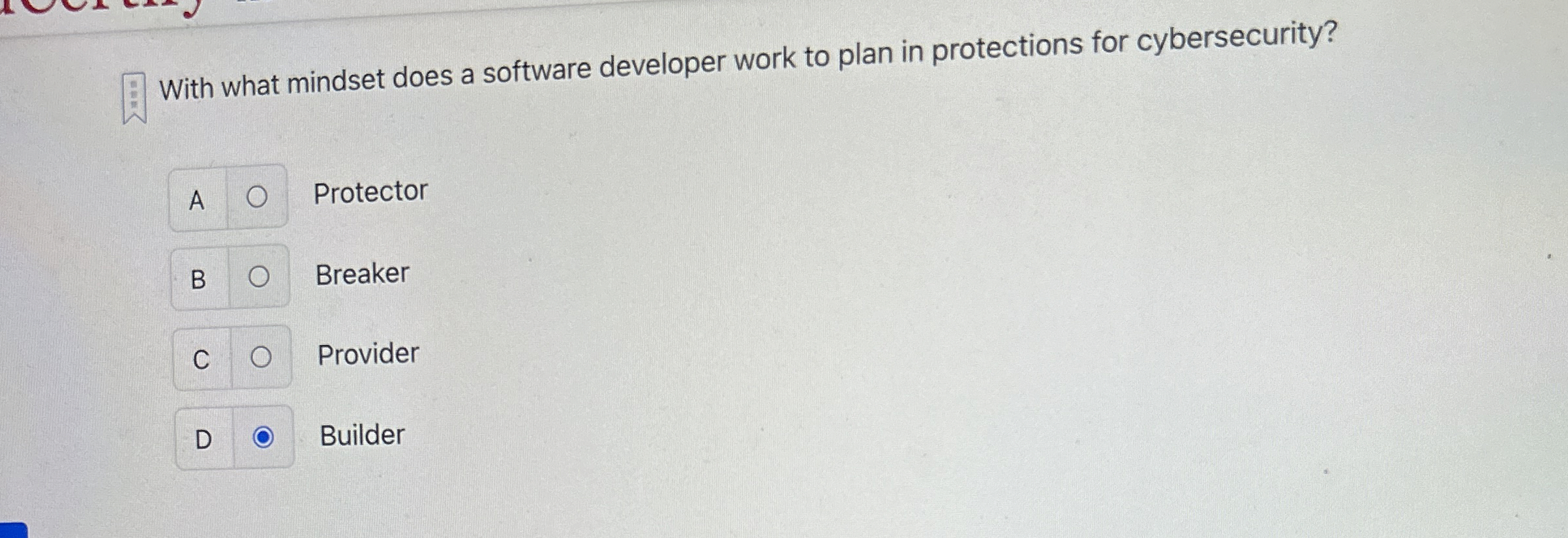 Solved With what mindset does a software developer work to | Chegg.com
