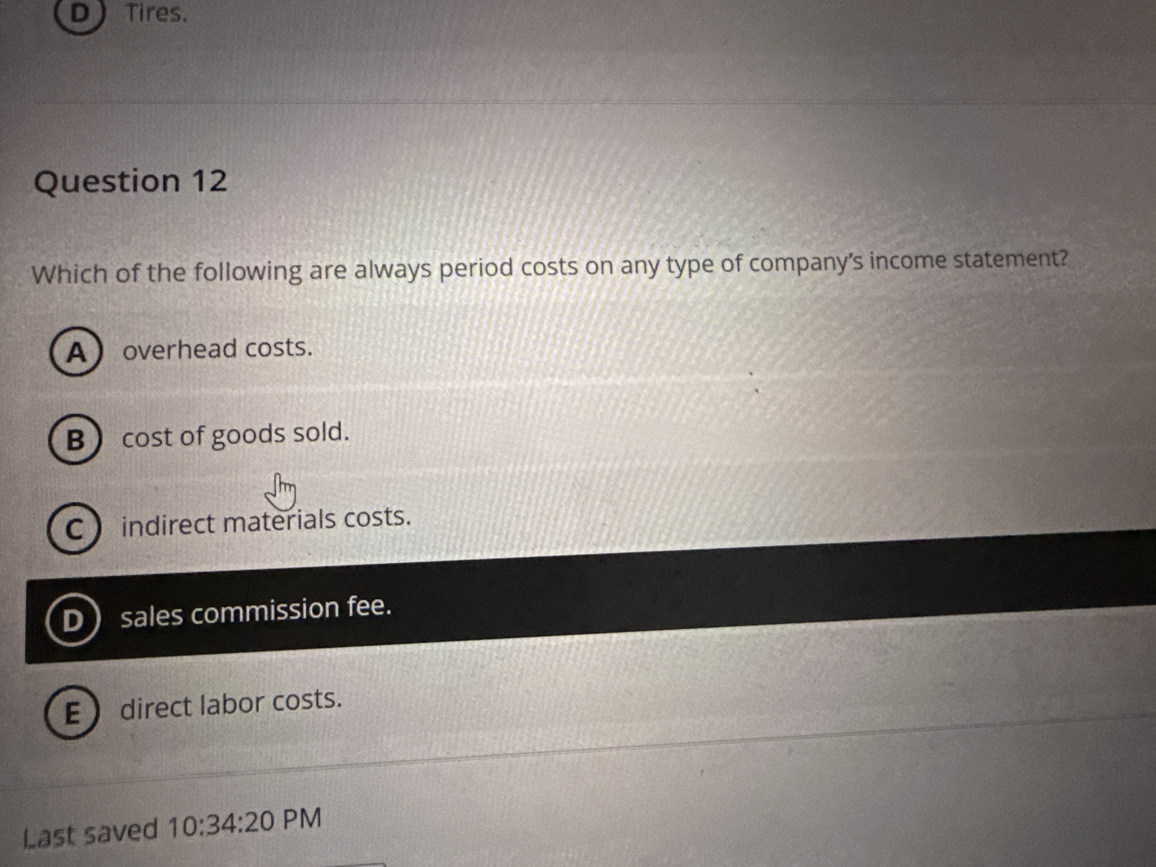 Solved Question 12Which of the following are always period | Chegg.com