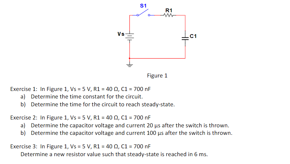 Solved Figure 1Exercise 1: In Figure 1, ﻿Vs | Chegg.com