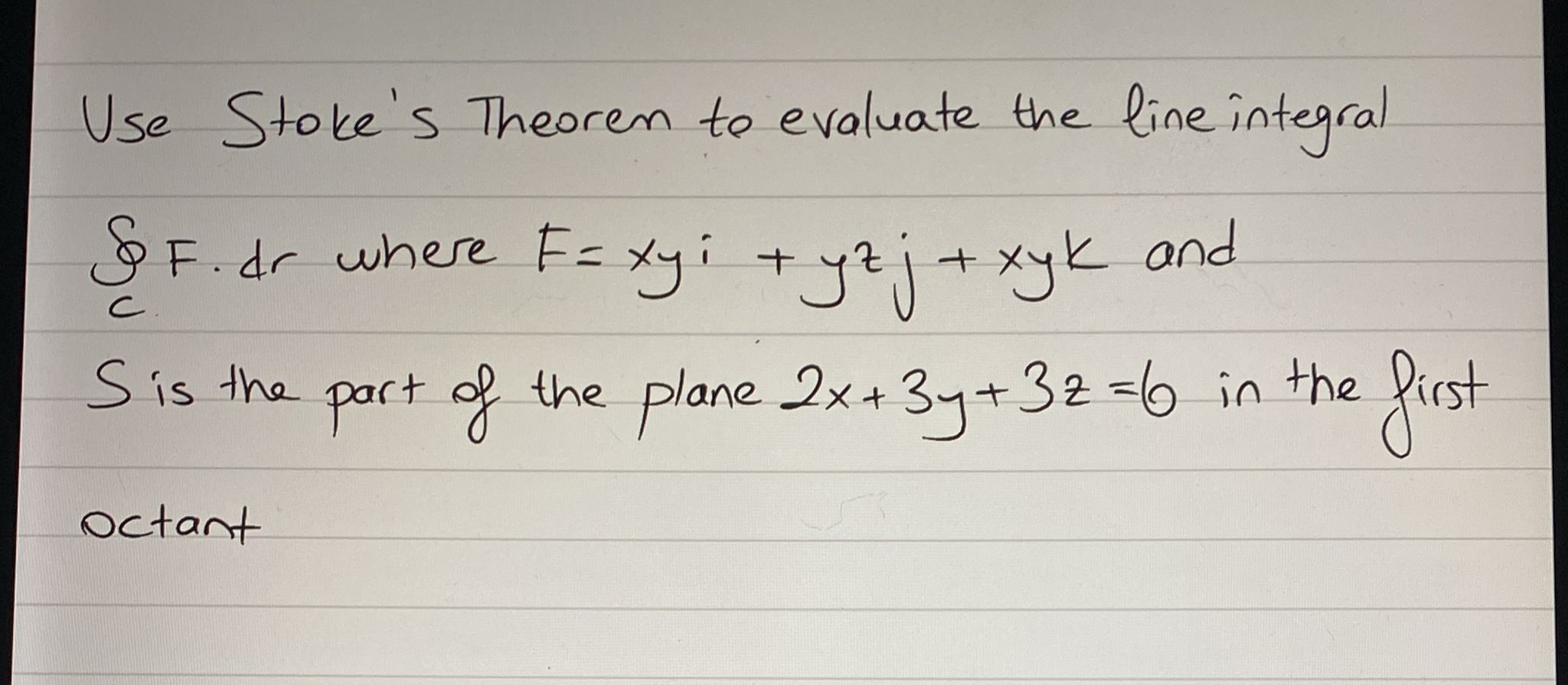 Solved Use Stoke's Theorem to evaluate the line | Chegg.com