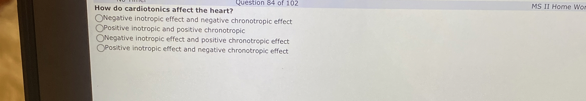 Solved How do cardiotonics affect the heart?Question 84 ﻿of | Chegg.com