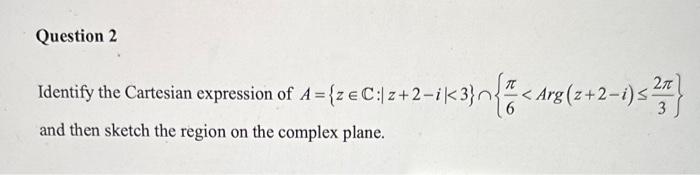 Solved Identify the Cartesian expression of | Chegg.com