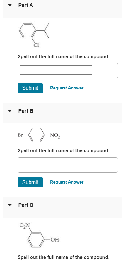 Solved Give IUPAC names for the following aromatic | Chegg.com