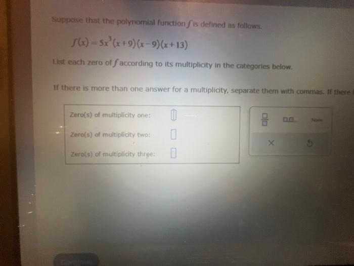 Solved Suppose that the polynomial function f is defined as | Chegg.com