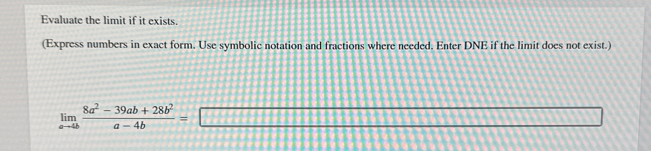 Solved Evaluate the limit if it exists.(Express numbers in | Chegg.com