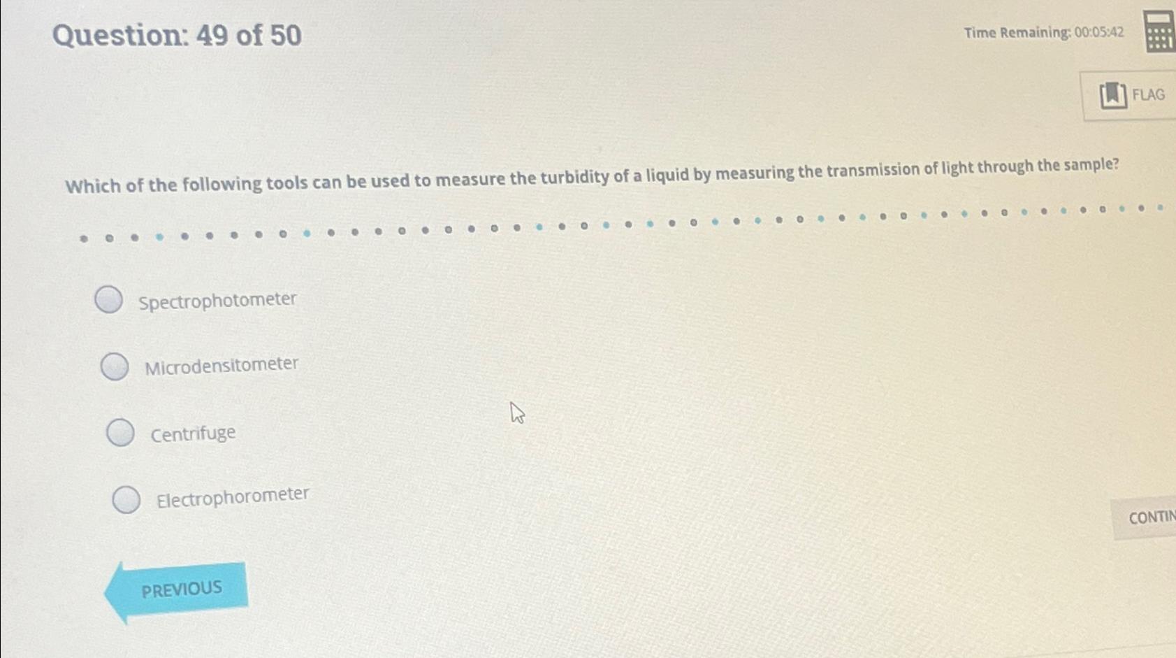 Solved Question: 49 ﻿of 50Time Remaining: 00:05:42Which of | Chegg.com