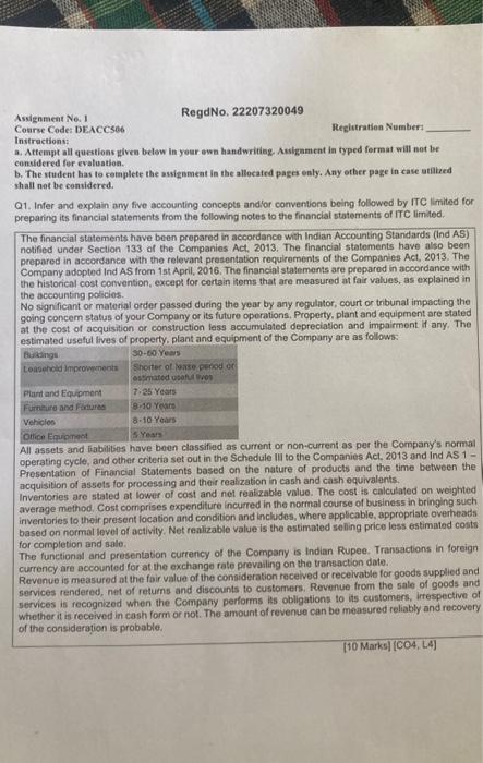 Solved Assignment No, 1 RegdNo, 22207320049 Coarse Codes | Chegg.com