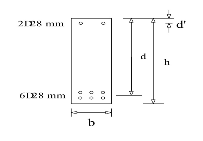 Solved Rectangular beam with compression reinforcement | Chegg.com