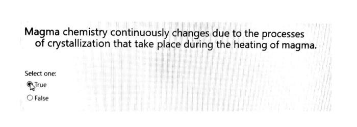 Solved Magma chemistry continuously changes due to the | Chegg.com