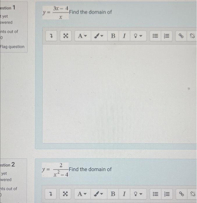 Solved y=x3x−4 out of 0 Flag question stion 2 y=x2−42 | Chegg.com Solved y=x3x−4 out of 0 Flag question stion 2 y=x2−42 | Chegg.com