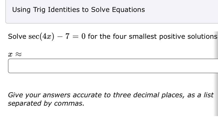 Solved Double Angle and Half Angle Identities If csc(x)=8, | Chegg.com