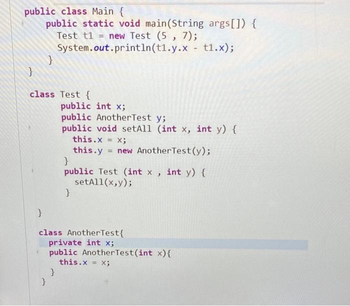 Solved public class Main \{ public static void main(String | Chegg.com
