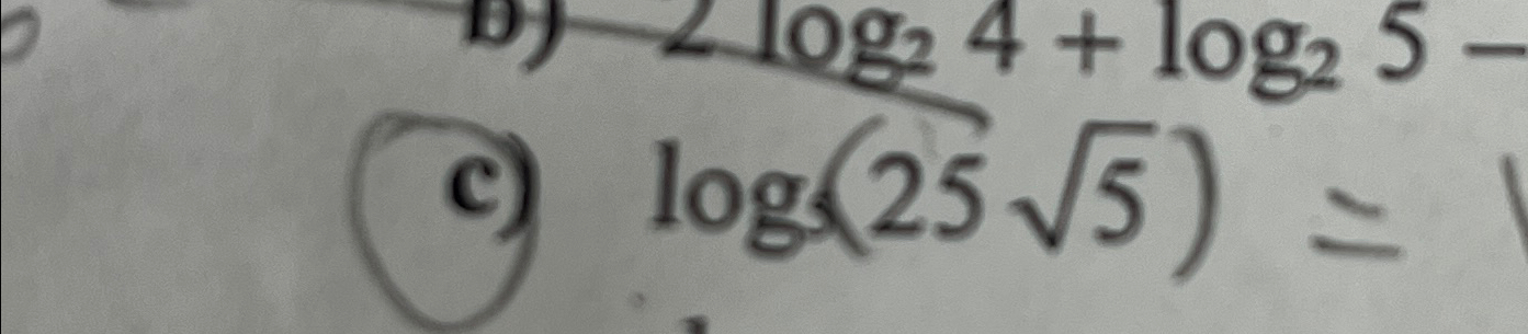 Solved Simplify and evaluate log2(2552)= | Chegg.com