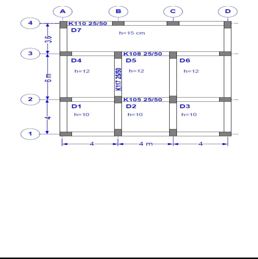 Solved In the formwork plan shown below, the slab | Chegg.com
