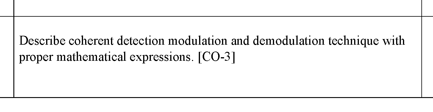 Solved Describe coherent detection modulation and | Chegg.com