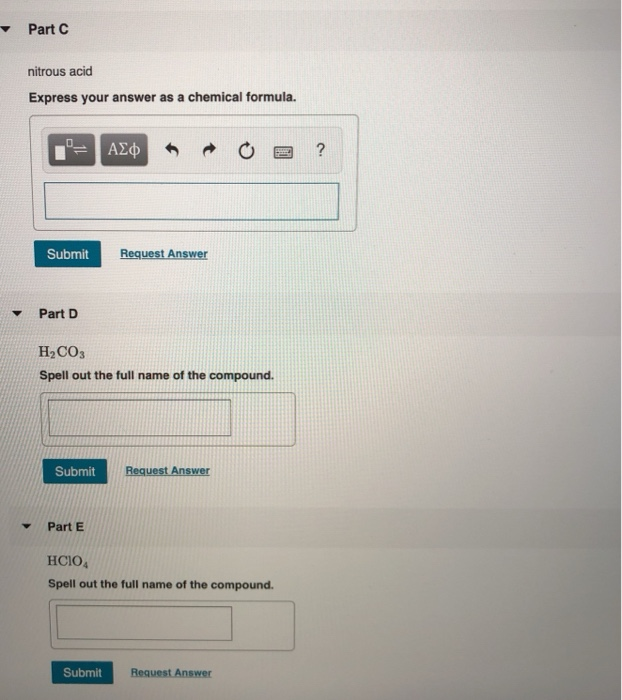 Solved Part A hydroiodic acid Express your answer as a | Chegg.com