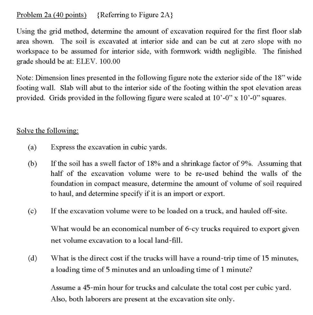 Solved Problem 2a (40 points) {Referring to Figure 2A} Using | Chegg.com