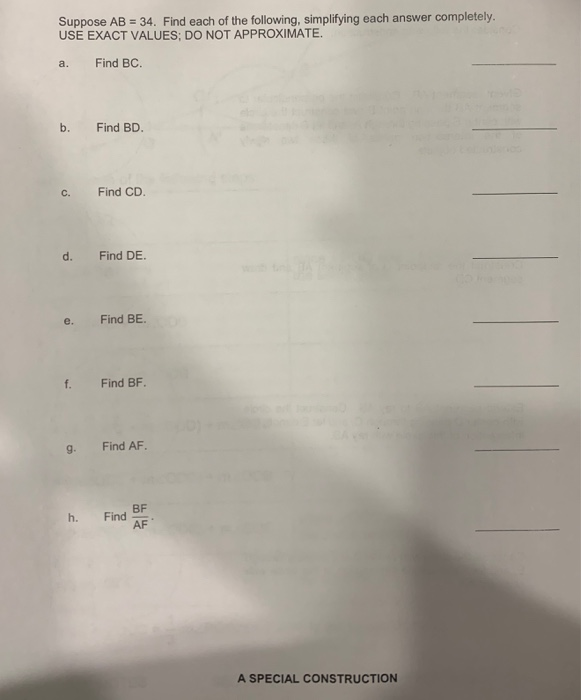 Solved Consider the following construction: Given: segment | Chegg.com