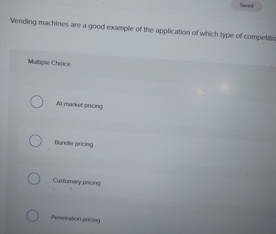 Solved Vending machines are a good example of the | Chegg.com