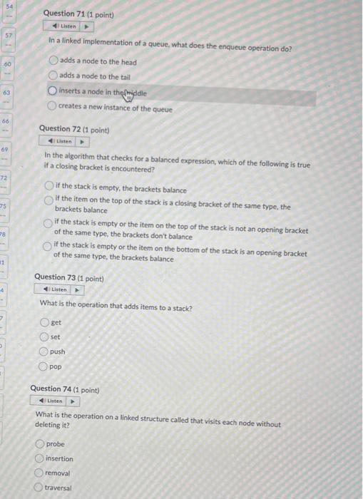Solved In a linked implementation of a queue, what does the | Chegg.com