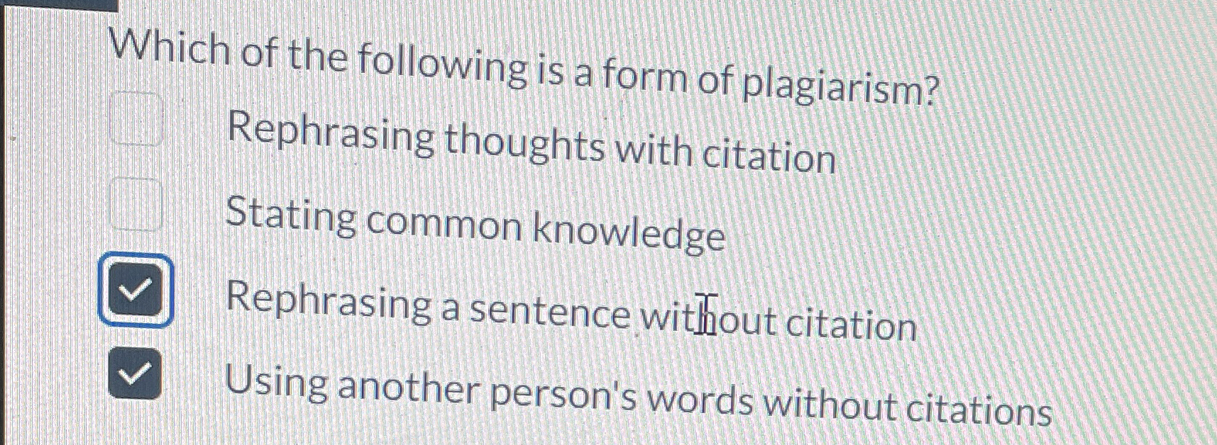 Solved Which of the following is a form of | Chegg.com