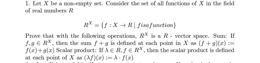 Solved 1. Let X be a non-empty set. Consider the set of all | Chegg.com