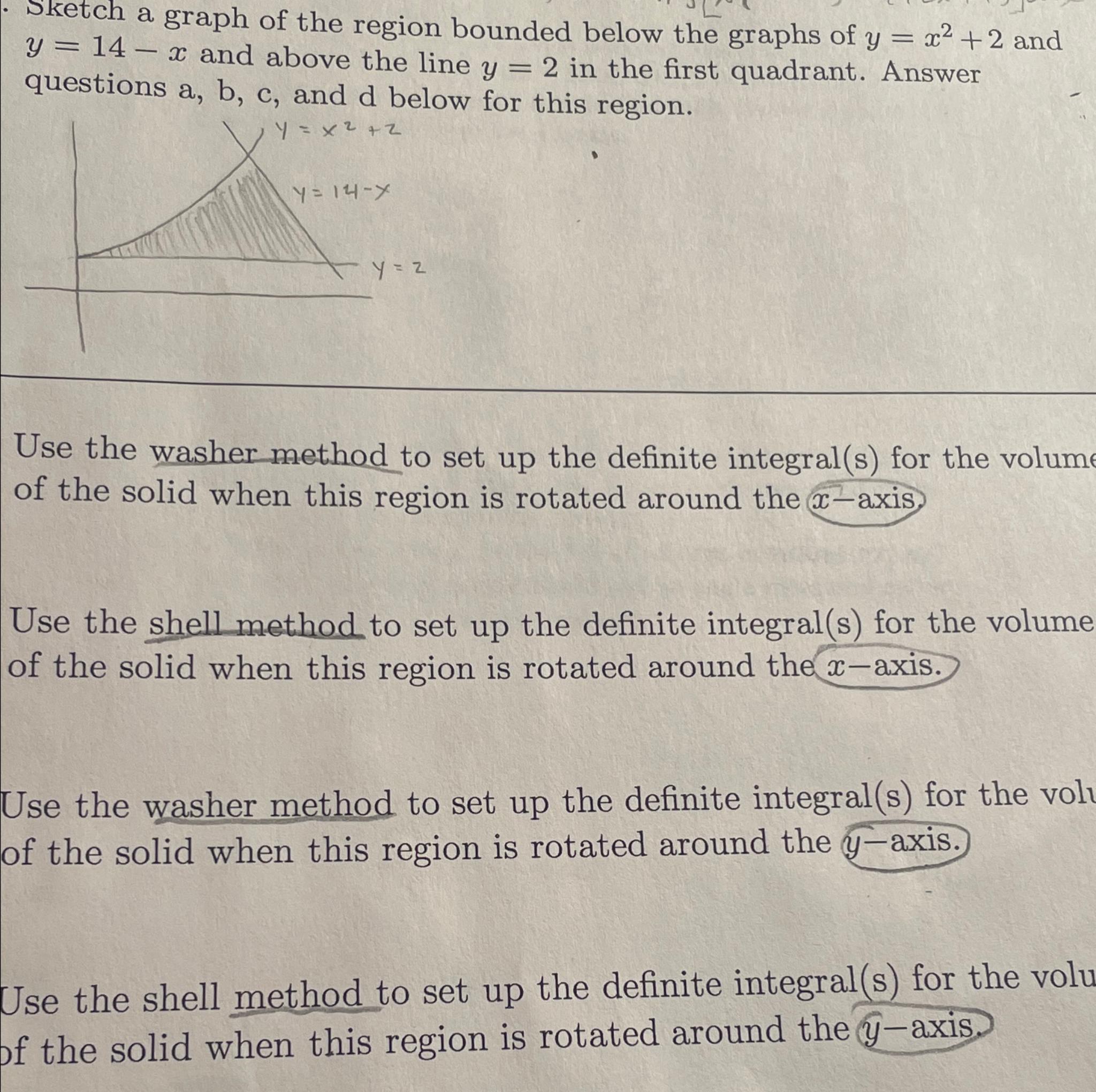 Solved Sketch a graph of the region bounded below the graphs | Chegg.com