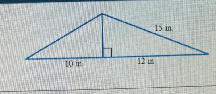 Solved Find the area of the largest triangle shown on the | Chegg.com