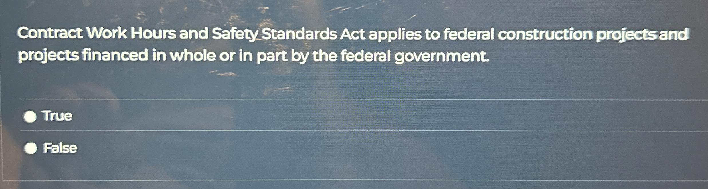 Solved Contract Work Hours and Safety Standards Act applies | Chegg.com