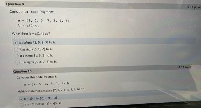 Solved Given This Code Fragment T123 Match Each Action 