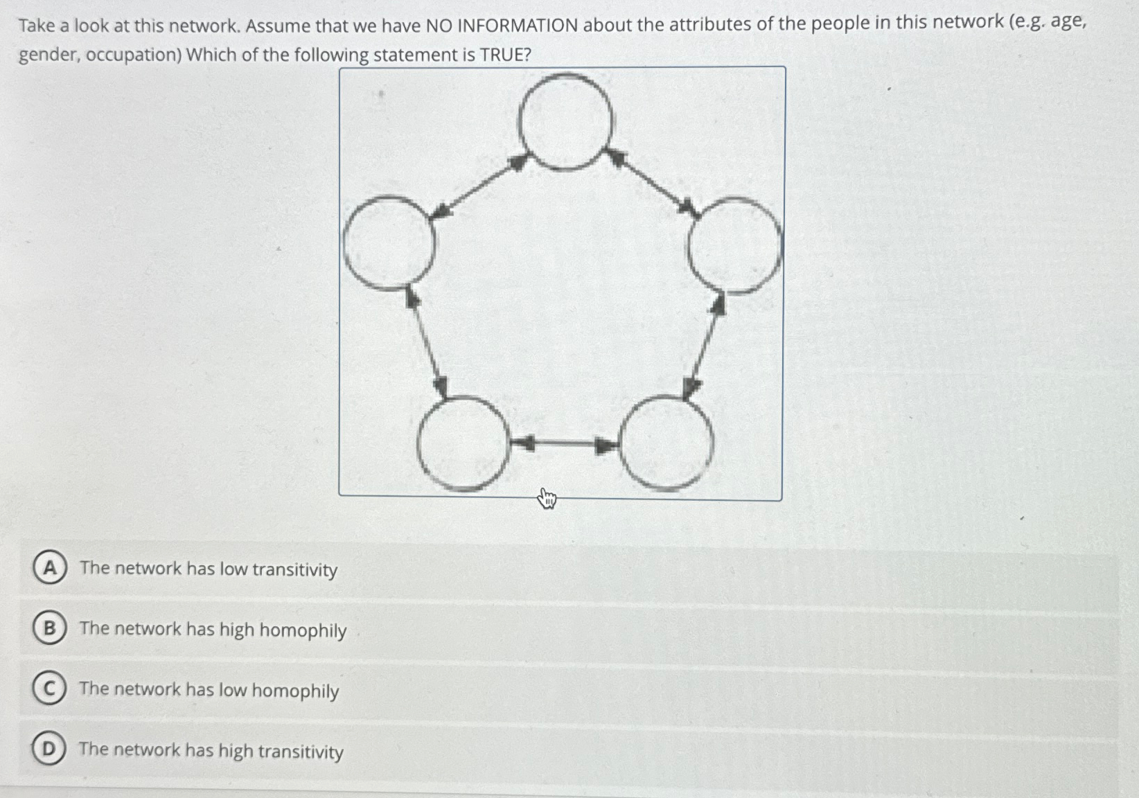 Solved Take a look at this network. Assume that we have NO | Chegg.com