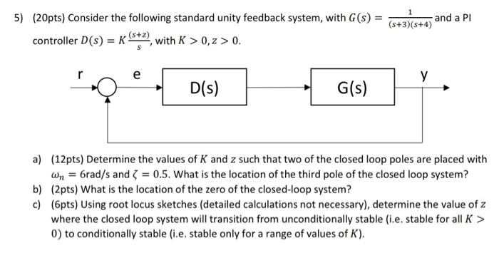 Solved 5) (20pts) Consider the following standard unity | Chegg.com