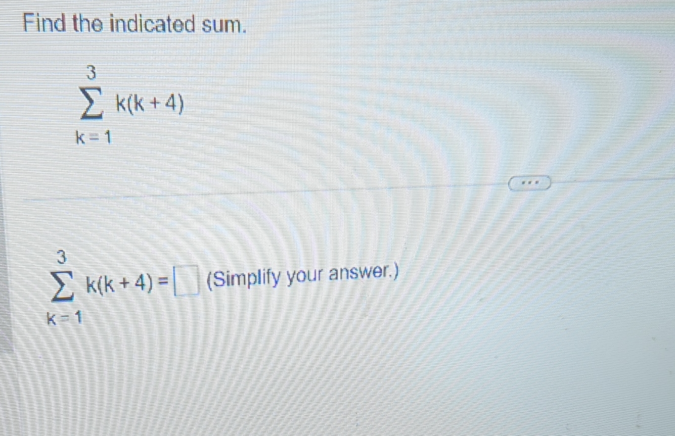 Solved Find the indicated | Chegg.com