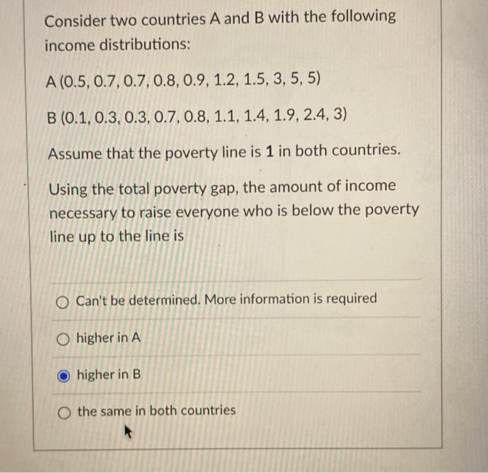 Solved Consider two countries A and B with the following | Chegg.com