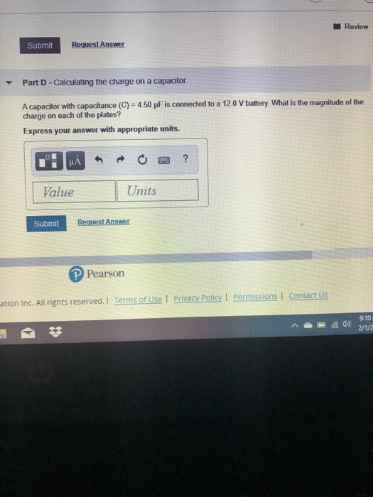 Solved: Review Submit Request Answer Part D - Calculating ... | Chegg.com