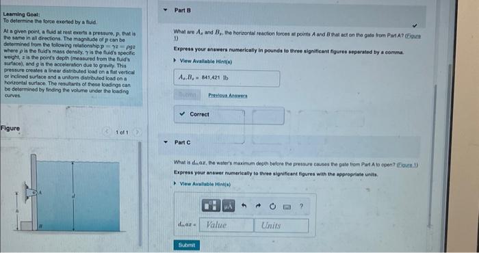 Solved Learning Goal : Part B To dotermine the force exerted | Chegg.com