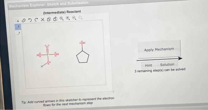 Solved Tip: Only add curved arrows in this sketcher Tip: | Chegg.com