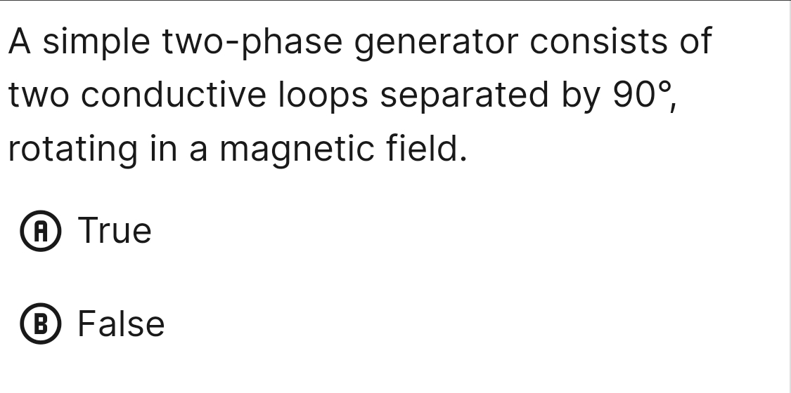 Solved A simple two-phase generator consists of two | Chegg.com