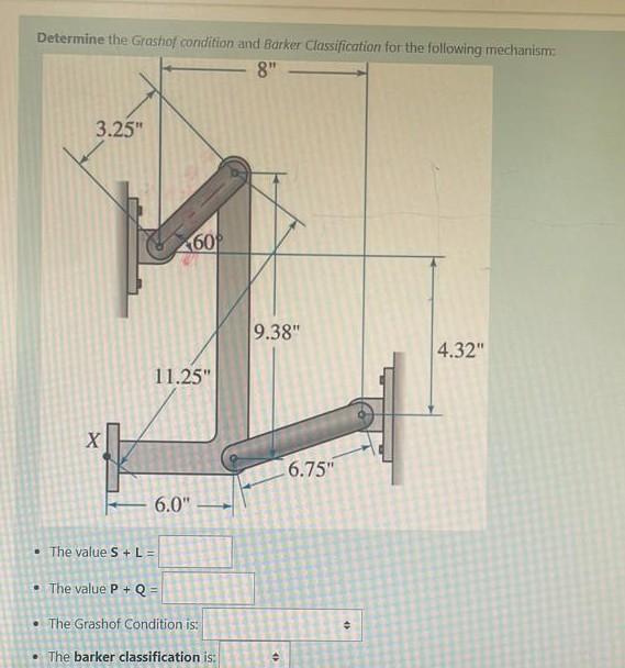 Solved Determine the Grashof condition and Barker | Chegg.com